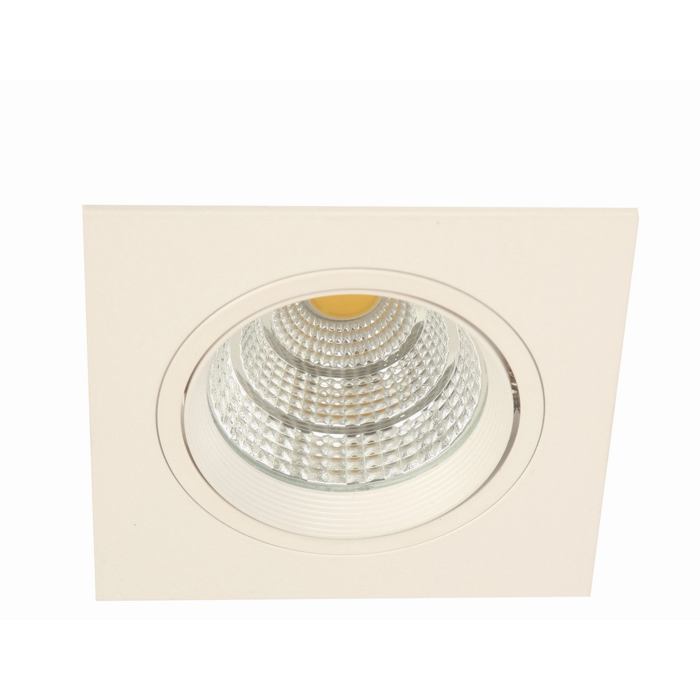 Luminaria LED Empotrada Cuadrada 12W Blanca | Grupo Lumimexico